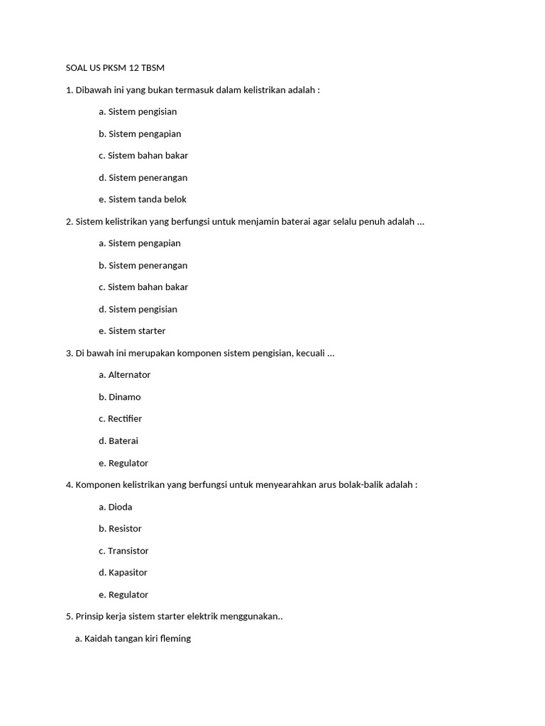 PKSM 12 TBSM 2021 | PDF