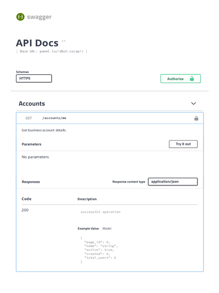 LUCIDBOT-API Docs | PDF