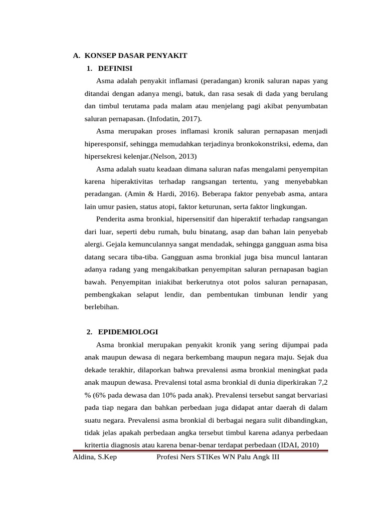 Asma Bronchial Nuri | PDF