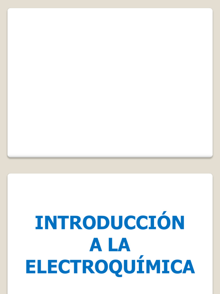 Tema 1 Introduccion A La Electroquimica | PDF