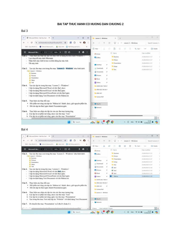Bai Thuc Hanh Co Huong Dan Chuong 2 | PDF