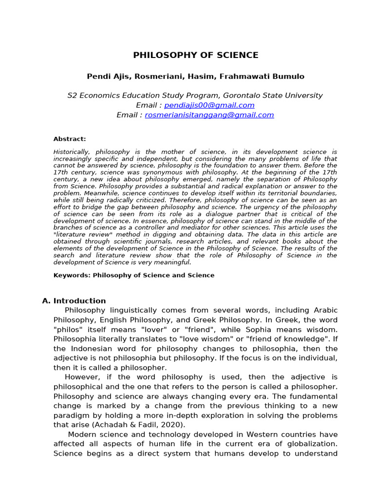 Philosophy of Science | PDF