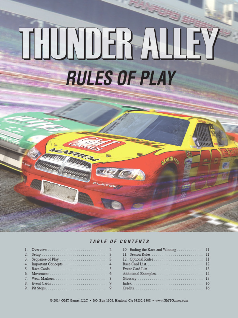 ThunderAlleyRULES 2014 | PDF