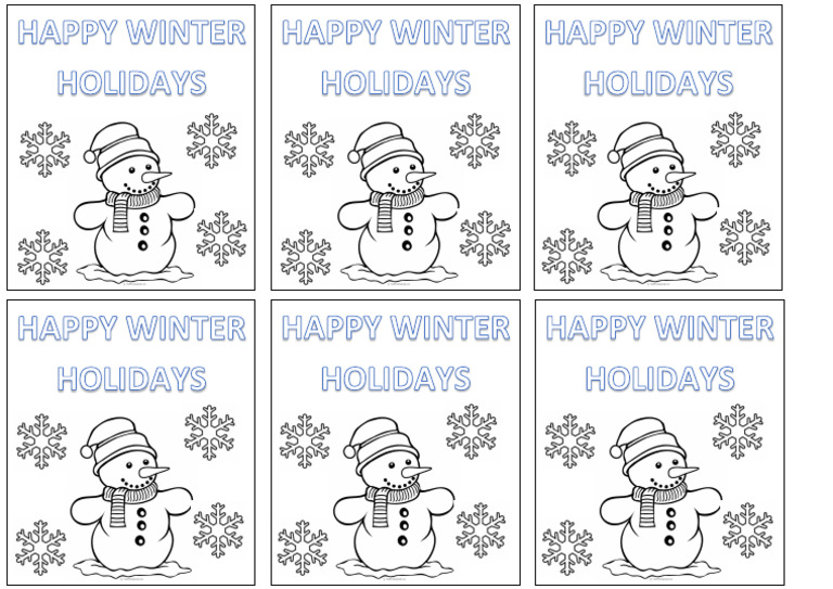 Winter Holidays | PDF