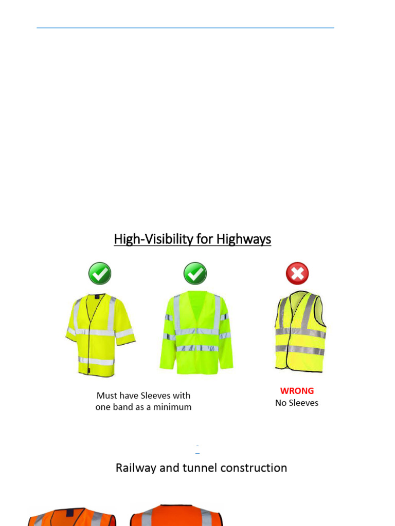 Hi-Viz - Work On The Highway, Railway and Tunnel Construction | PDF