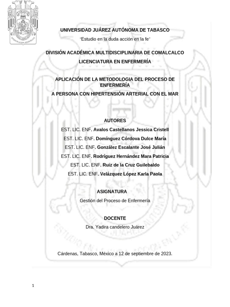 Proceso de Antencion de Enfermería Con Roy 2 | PDF | Enfermería
