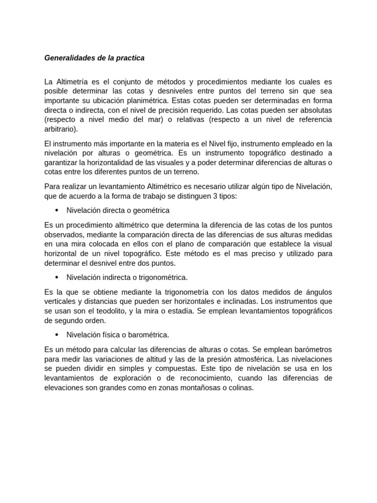 Generalidades 1 | PDF