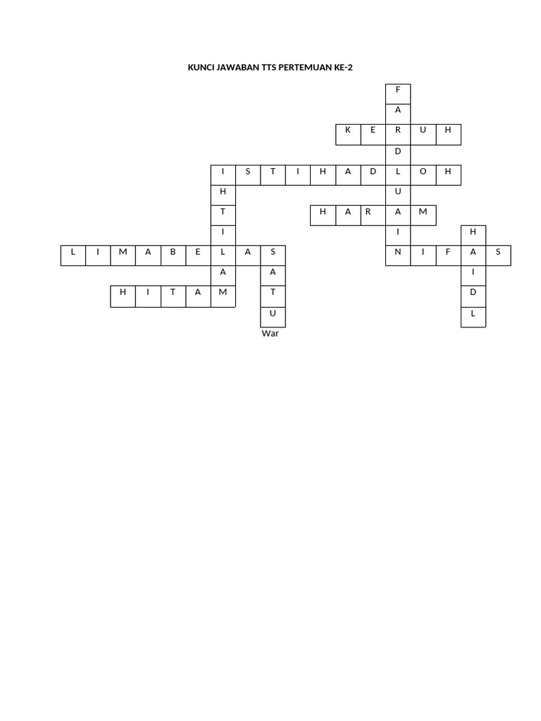 02-Kunci Jawaban TTS | PDF