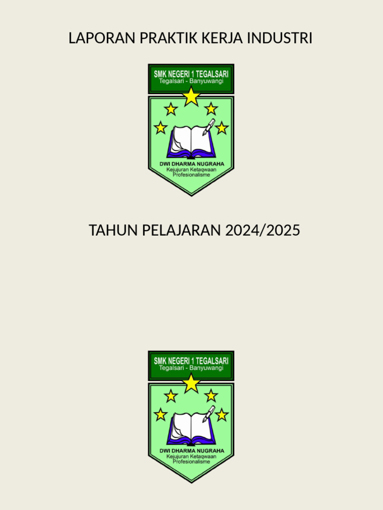 Laporan Praktik Kerja Industri LRLH | PDF