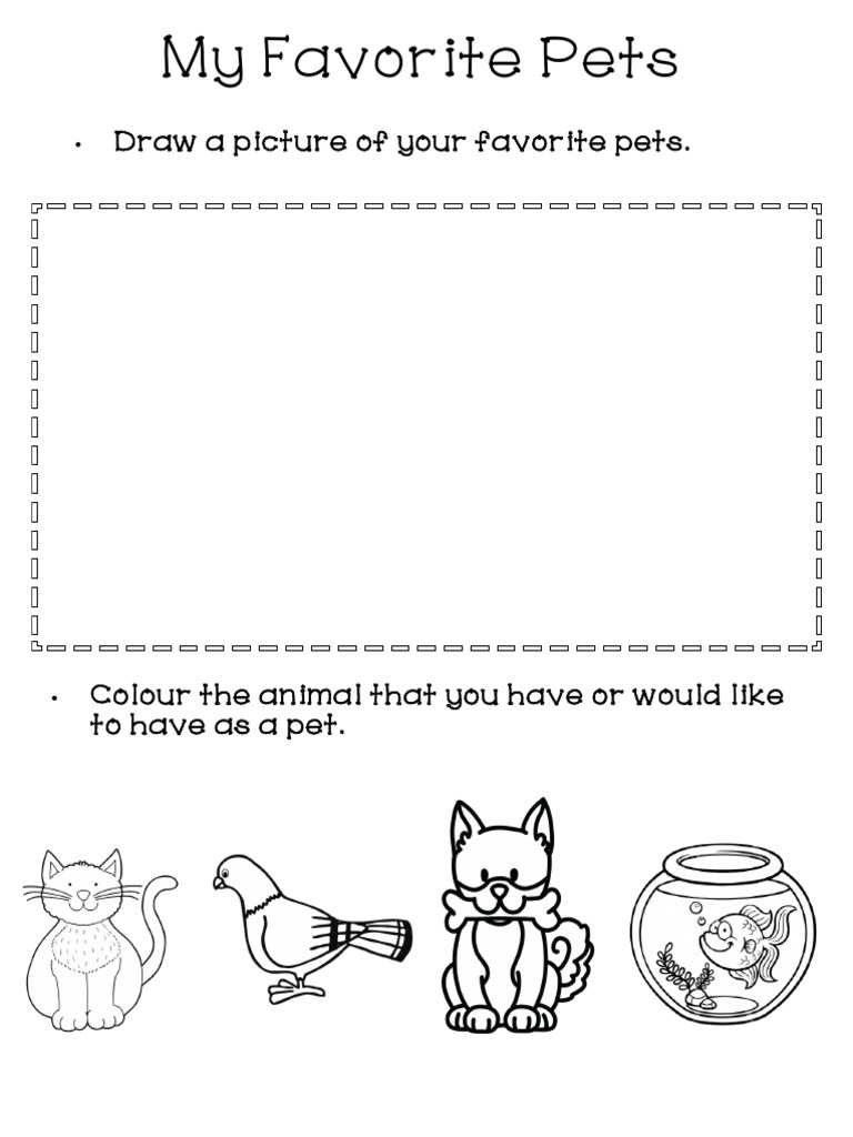 My Favorite Pets | PDF