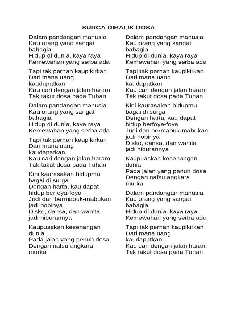 Surga Dibalik Dosa | PDF