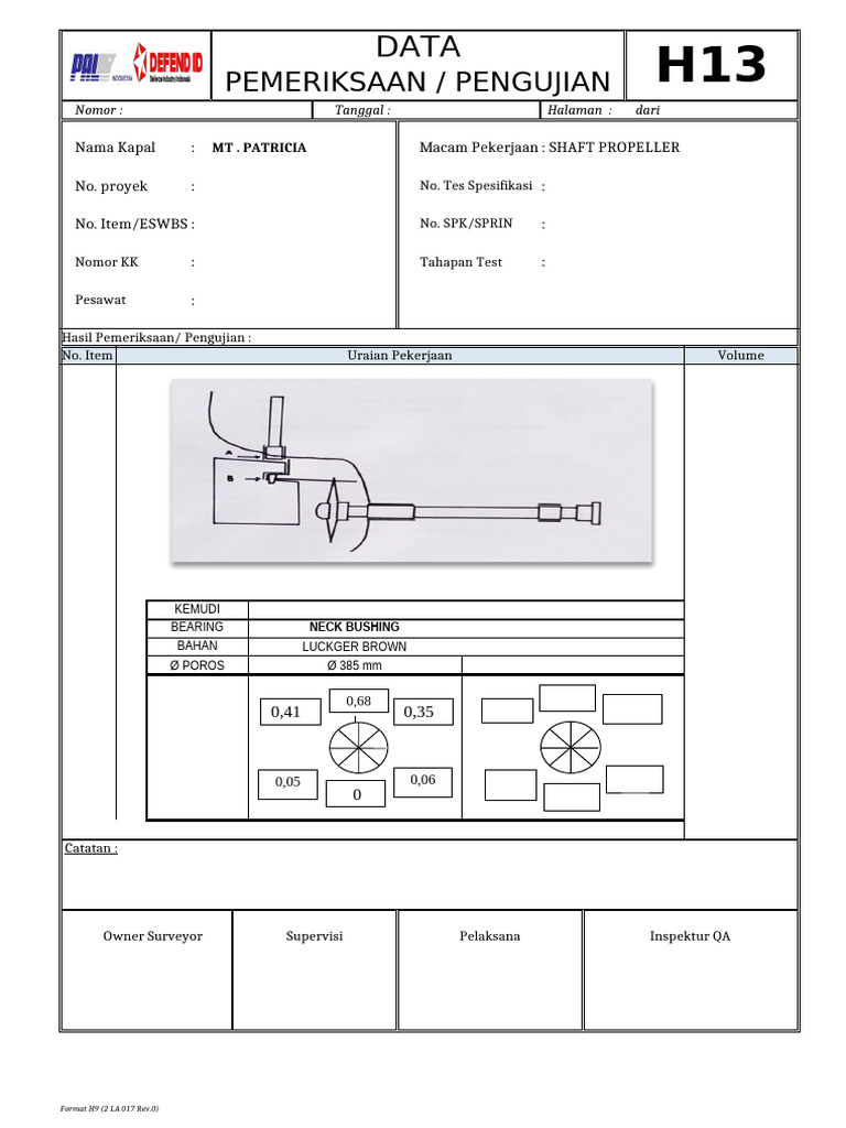 H12 & H13 MT. PATRICIA - Shaft Propeller | PDF