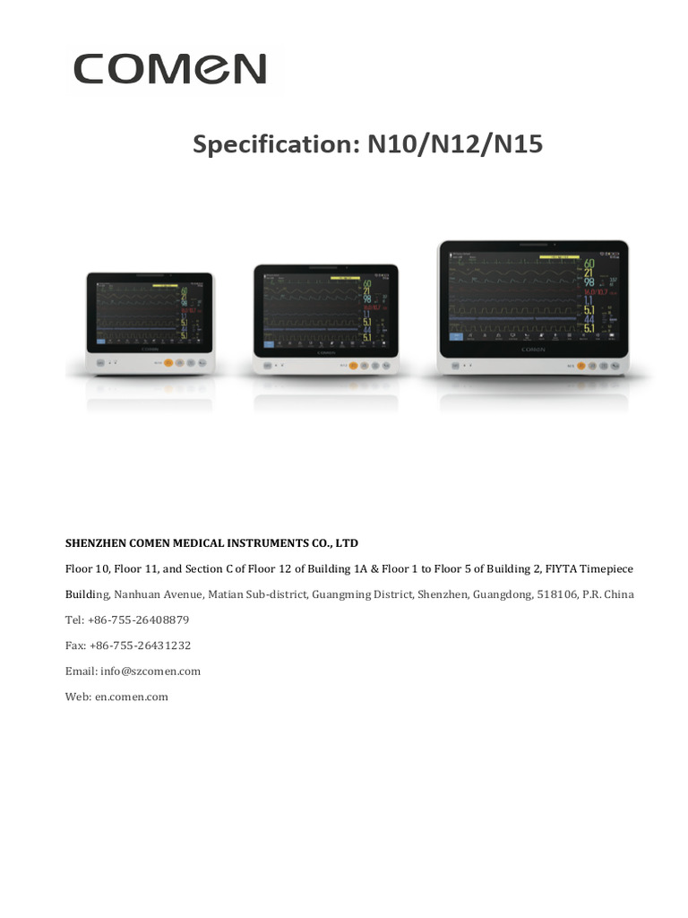 N10,12,15 Specification ENG | PDF