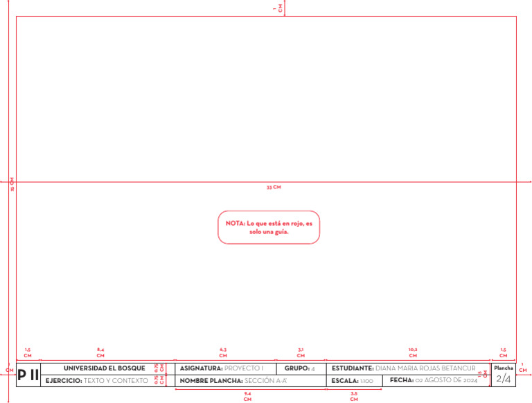 Formato de Rótulo para Planimetría - Octavo | PDF