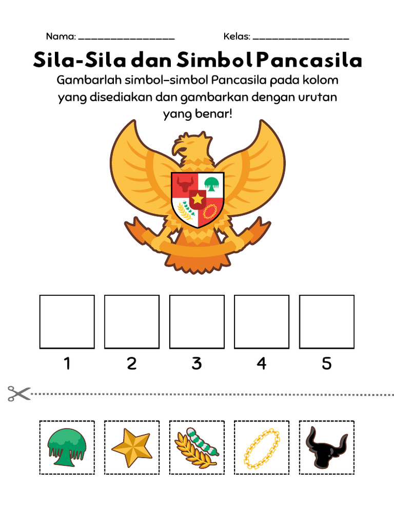 LKPD Pancasila Menggambar Sila | PDF