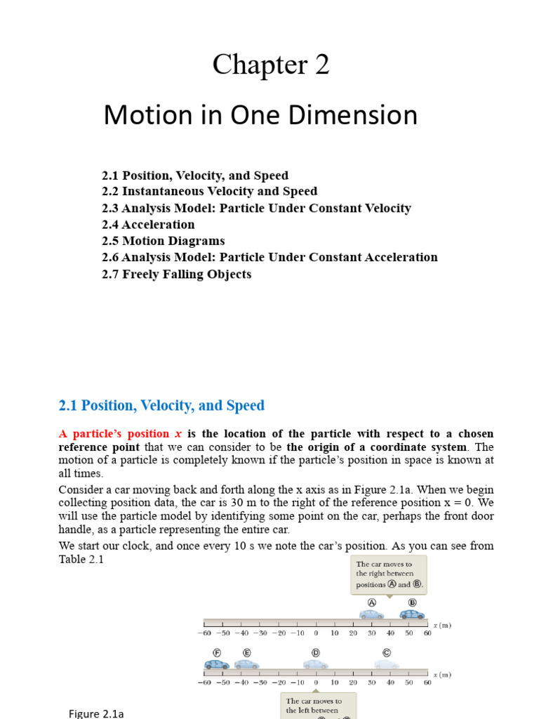 Chapter 2 Physics 101 | PDF