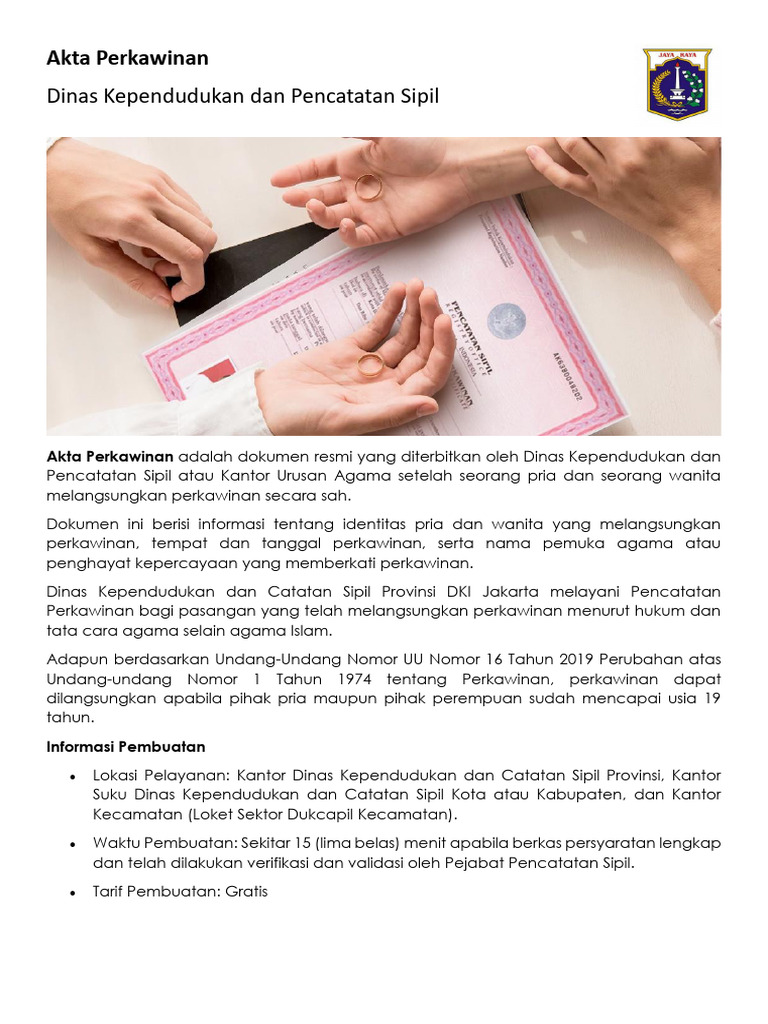 Sop Dukcapil Dki Jakarta & Seluruh Wilayah Nkri | PDF