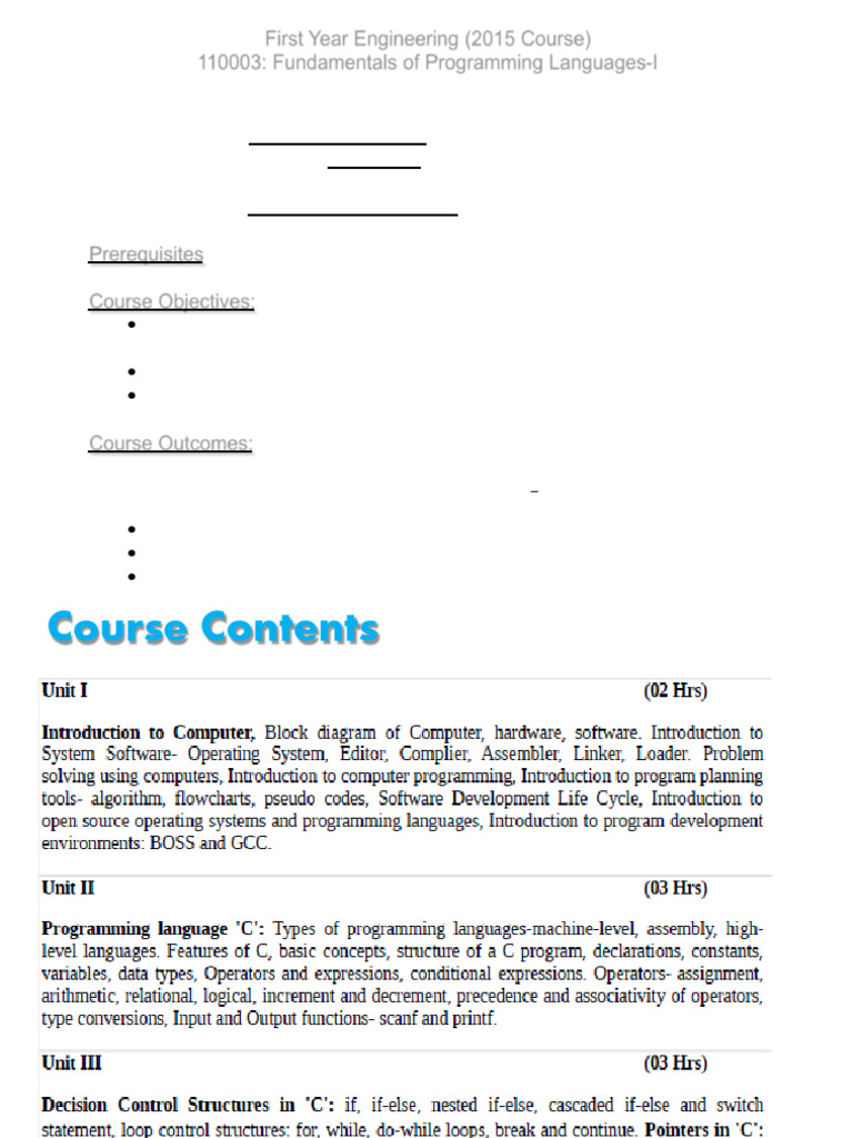 New Fpl1 Unit1 | PDF