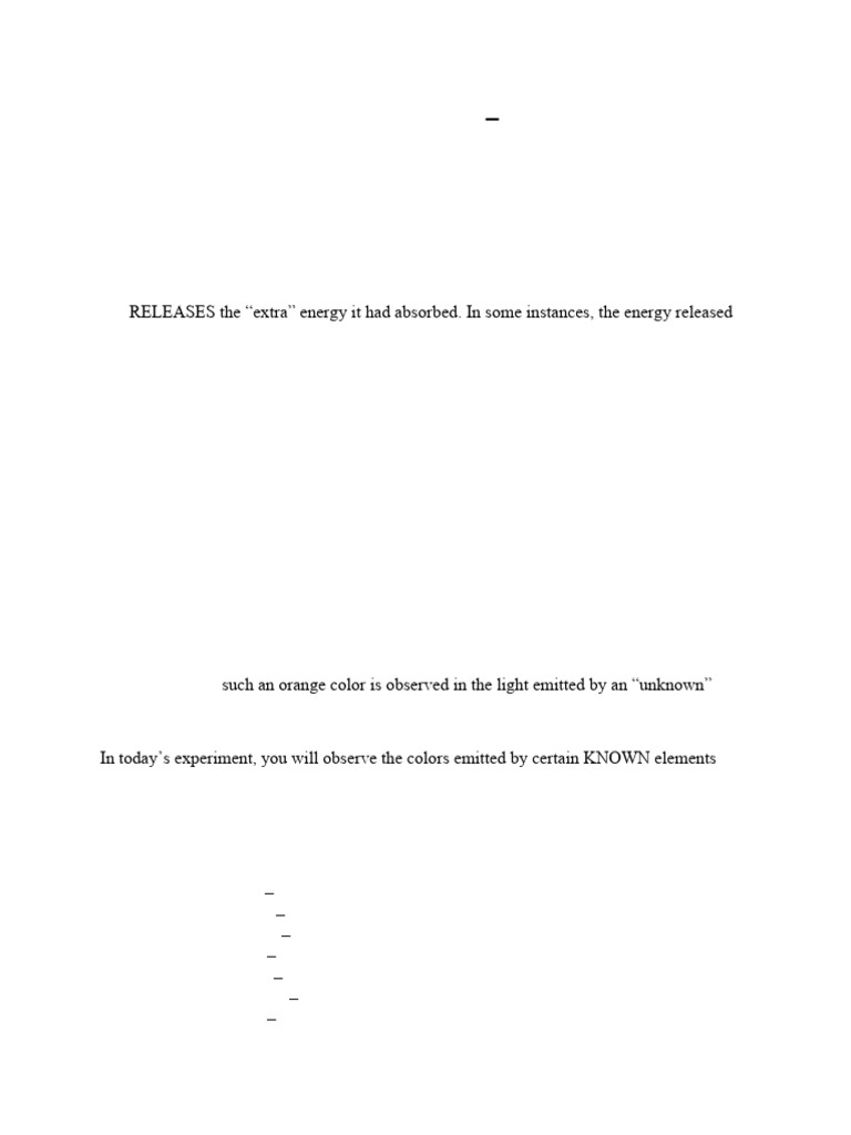 Atomic Emission Spectra | PDF