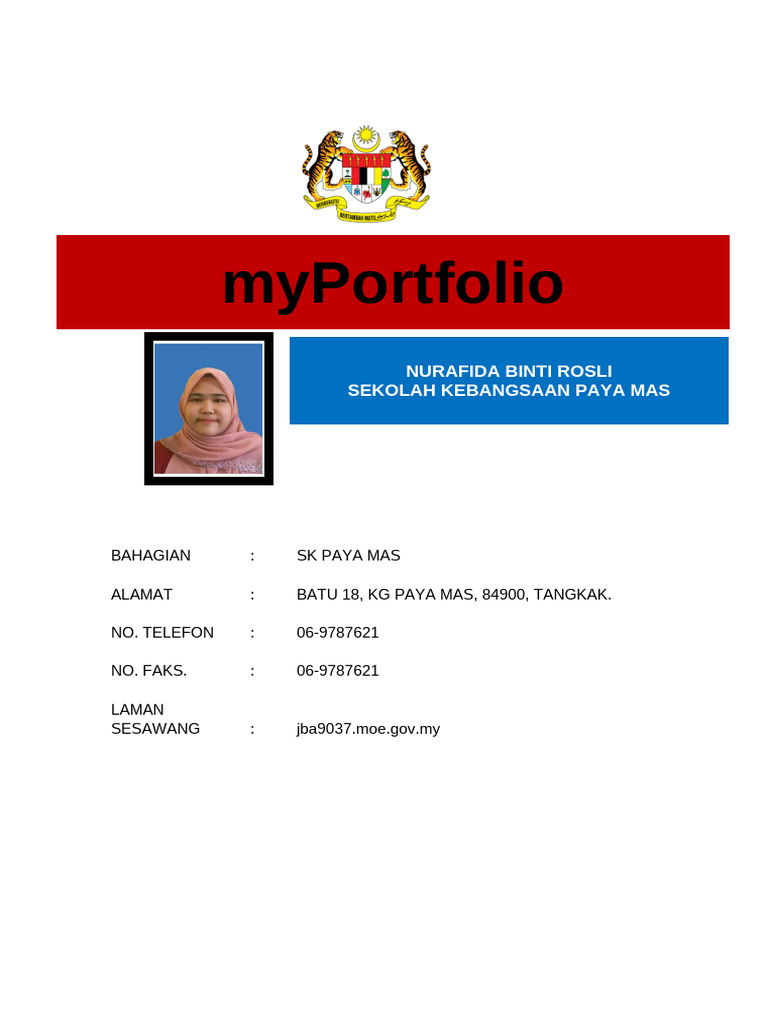 MyPORTFOLIO-NURAFIDA ROSLI 2022 | PDF