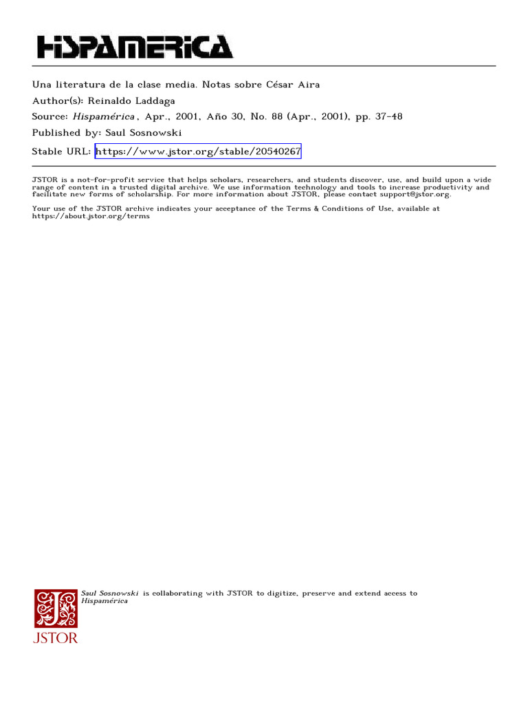 Laddaga Unaliteraturade 2001 | PDF