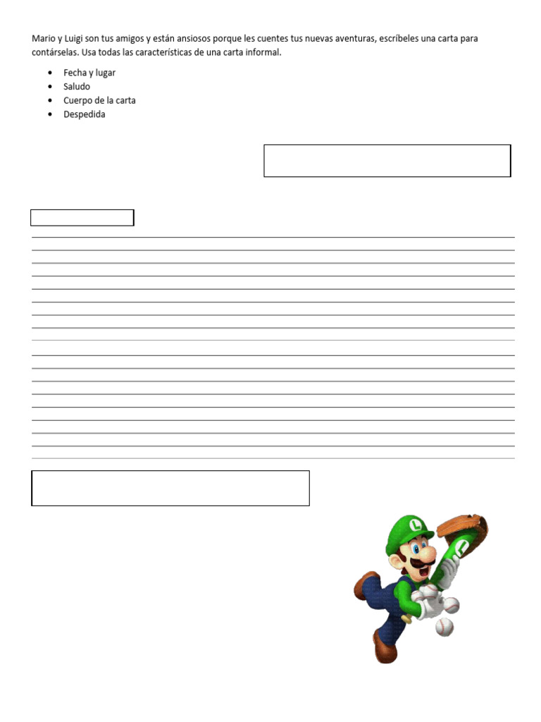 Carta Mario y Luigi | PDF