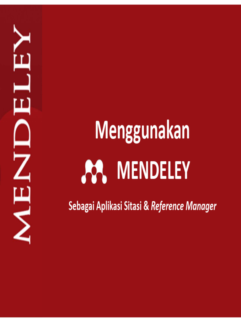 Tutorial Mendeley | PDF