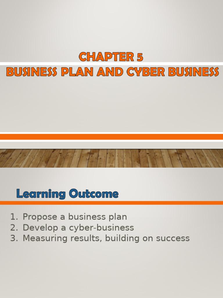 Chapter 5 Business Plan and Cyber Business | PDF