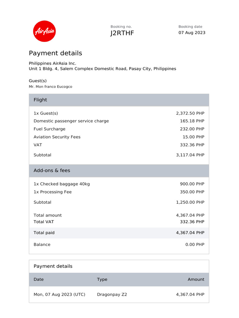 Invoice Sample Format | PDF
