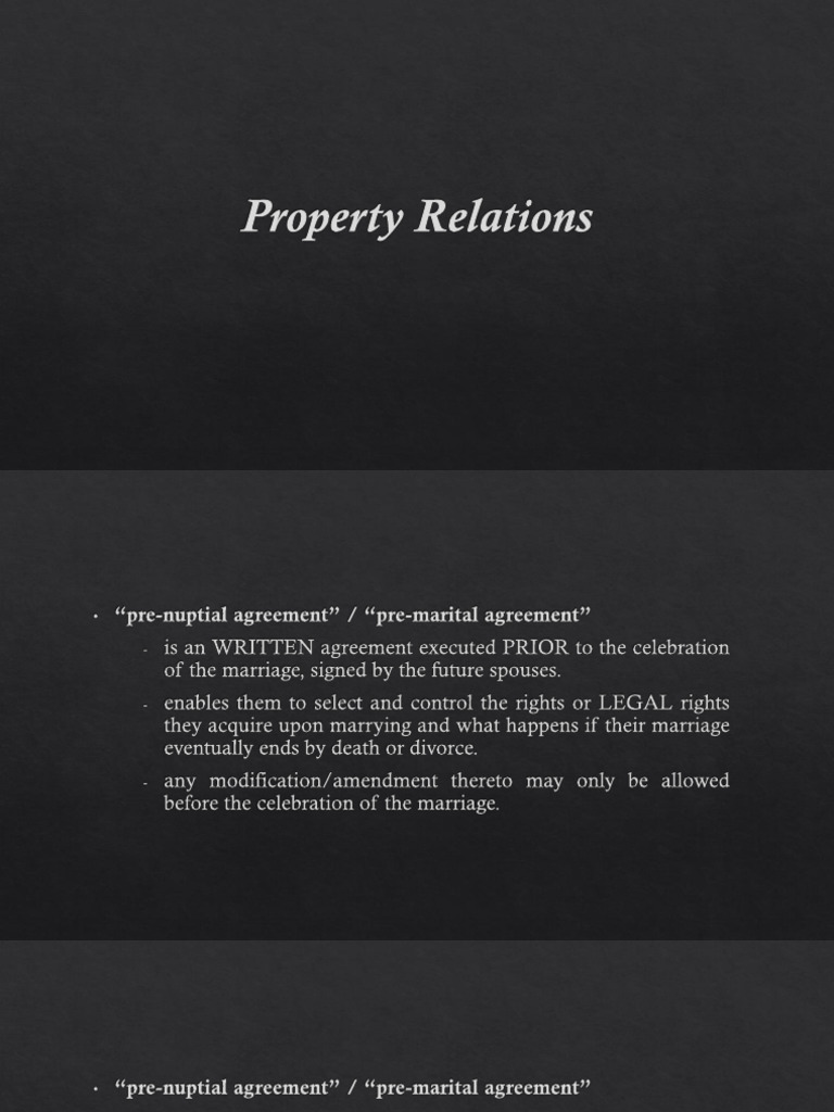 Property Relations | PDF