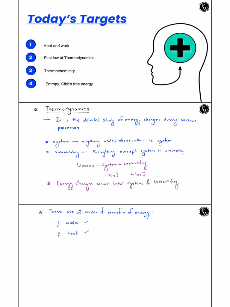 Short Note Thermo | PDF