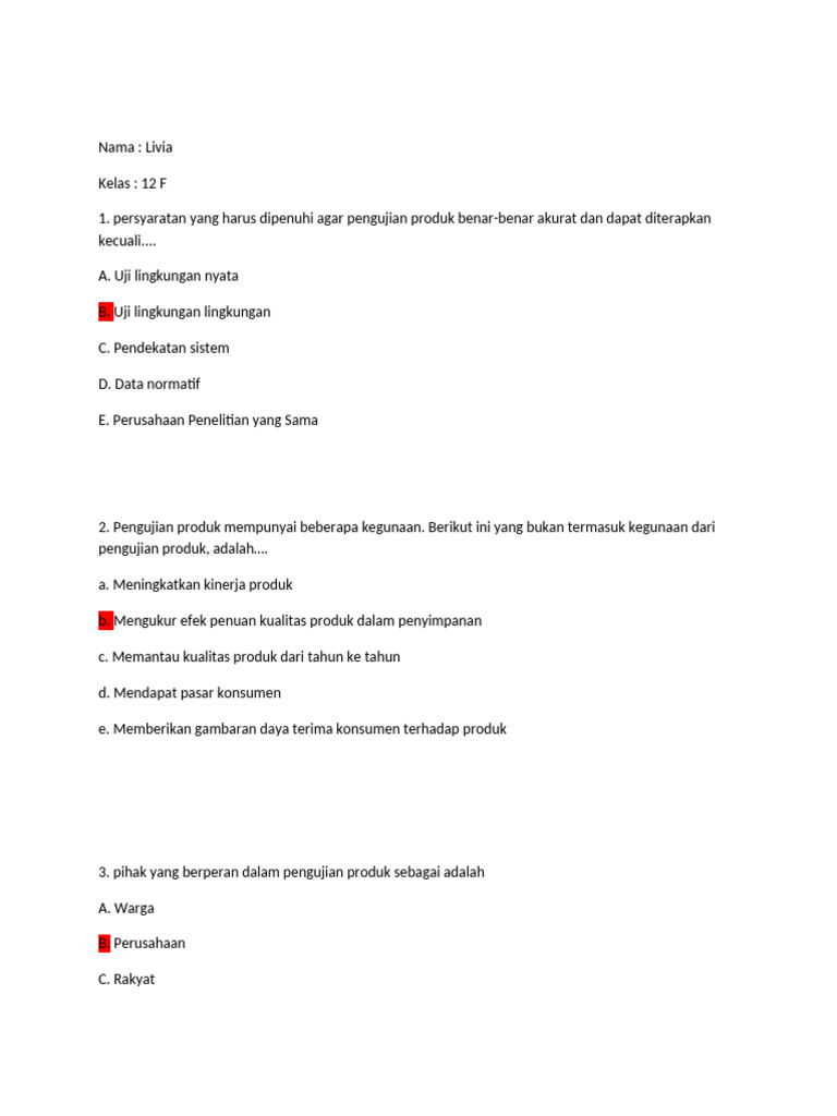 Soal pkk-3 | PDF