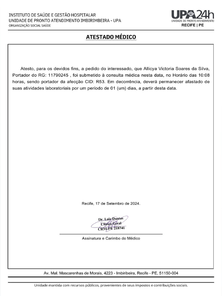 Allicya Victoria Soares Da Silva | PDF