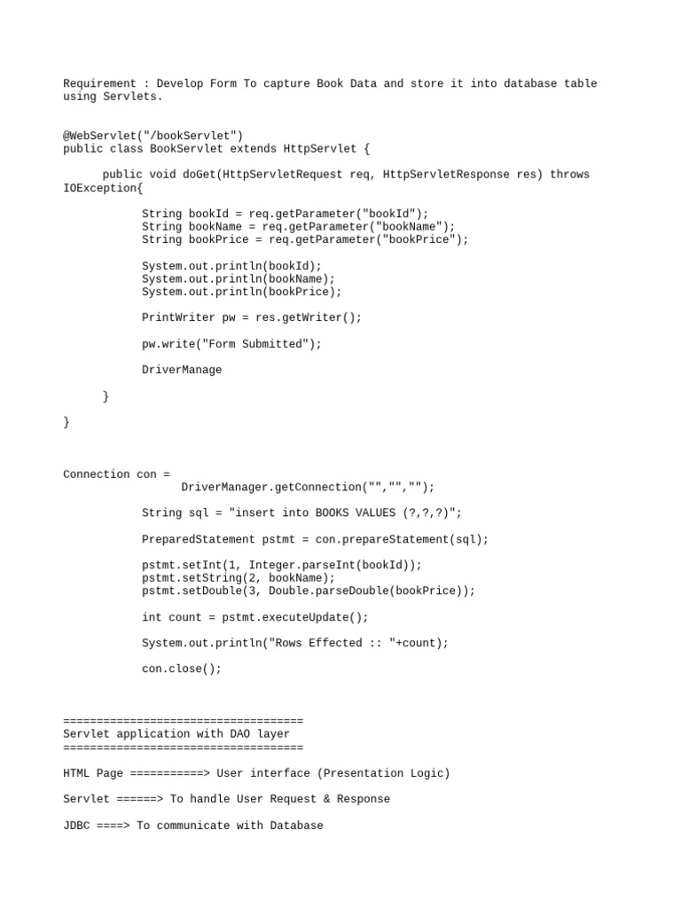 Servlets Notes | PDF