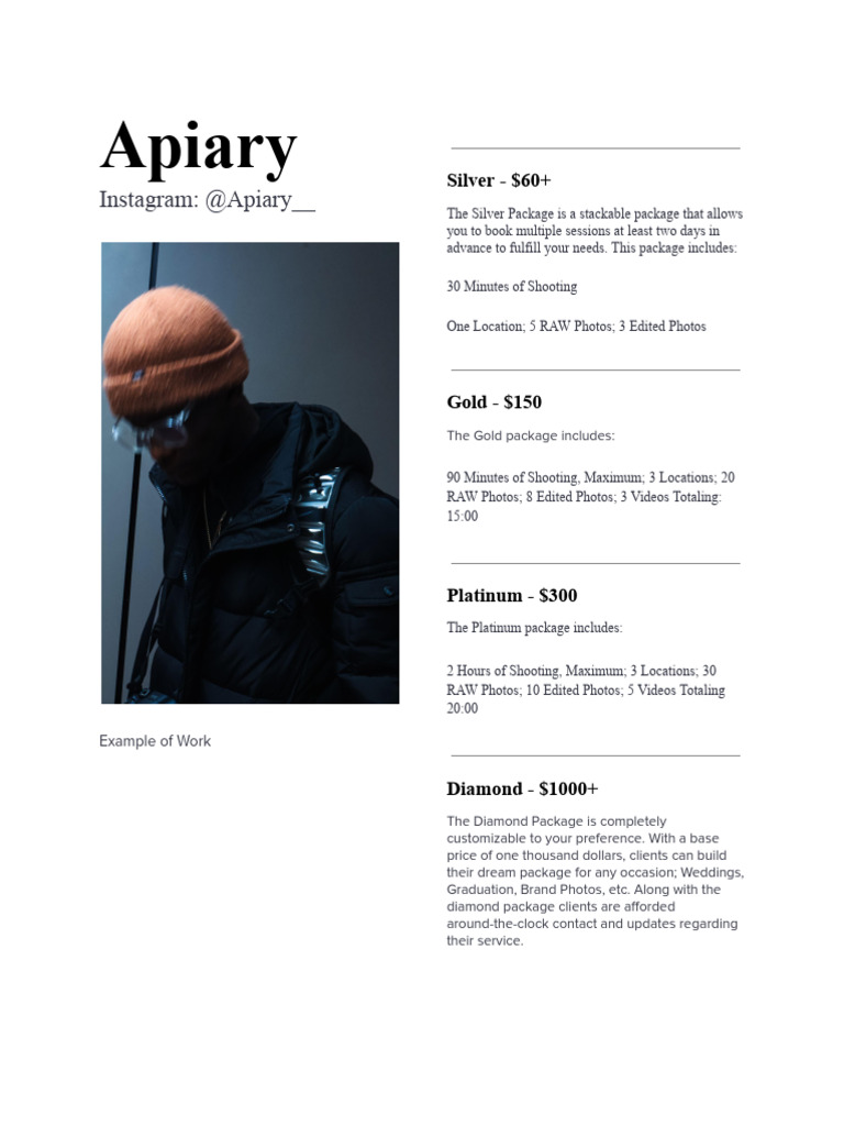 Apiary Packages | PDF