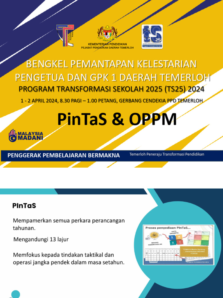 PInTaS & OPPM | PDF
