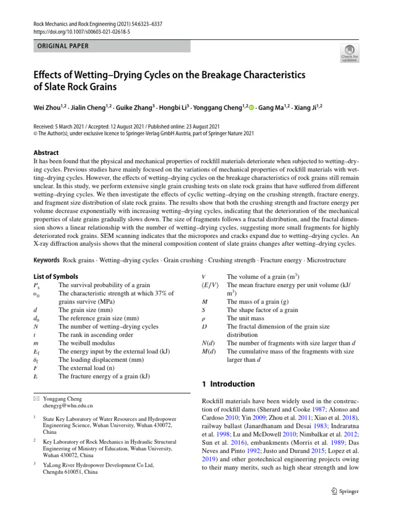 Dry Wet Cycle | PDF