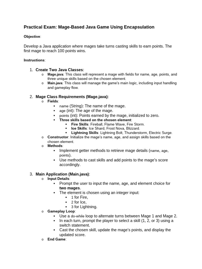 Practical Exam Final | PDF