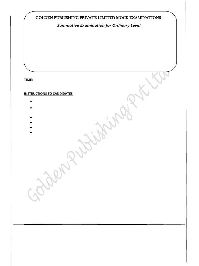 Bes O-Level P2 | PDF