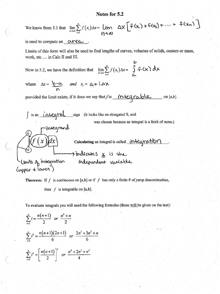 5.2 In-Class Notes and Examples | PDF