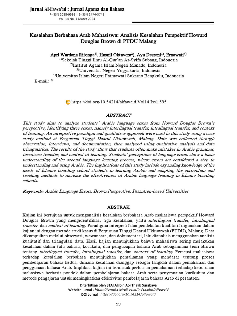 Sin 5-Apri Wardana-Kesalahan Di Upd | PDF