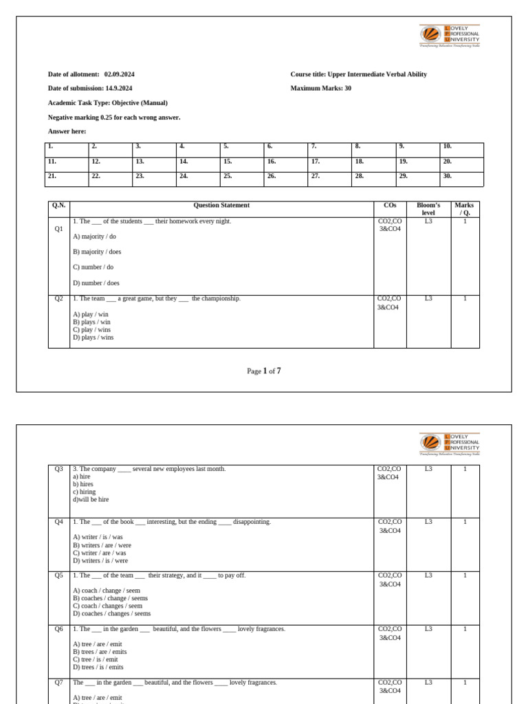Sample Ca2 Pev113 | PDF