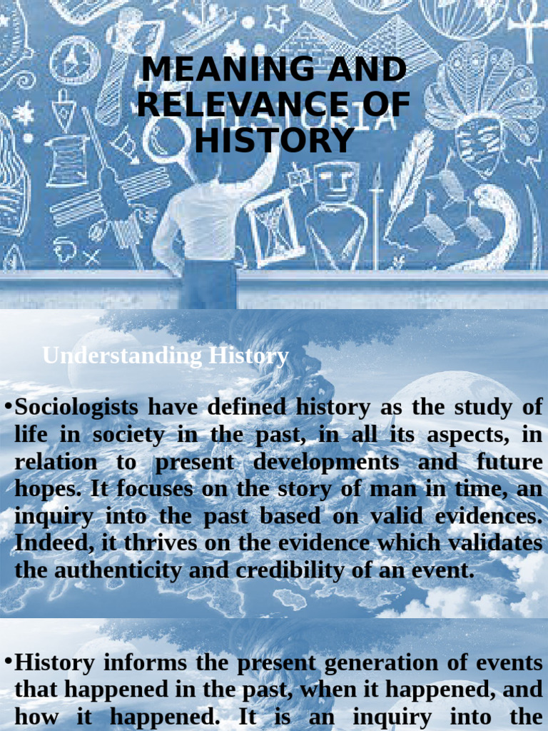 Meaning and Relevance of History | PDF
