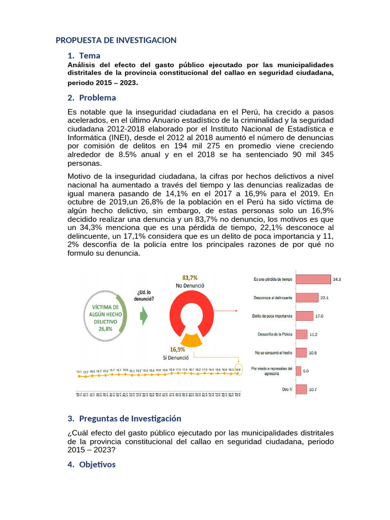 Shirley Delgadillo Perez - Propuesta de Investigacion | PDF