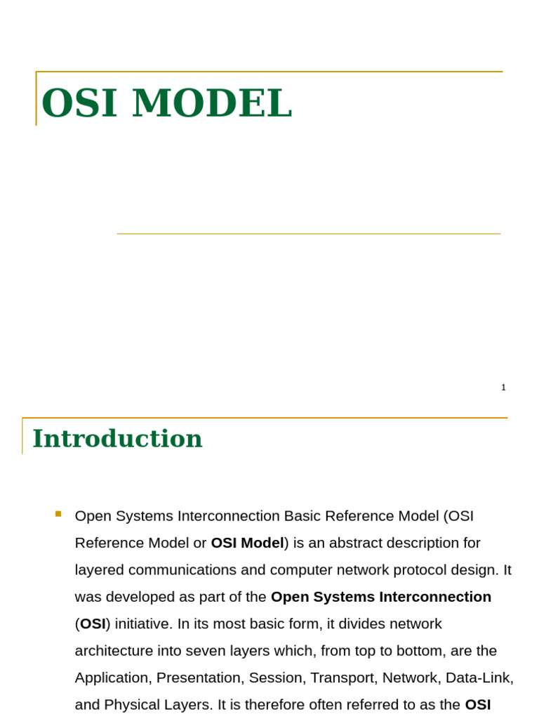 Osi Model | PDF
