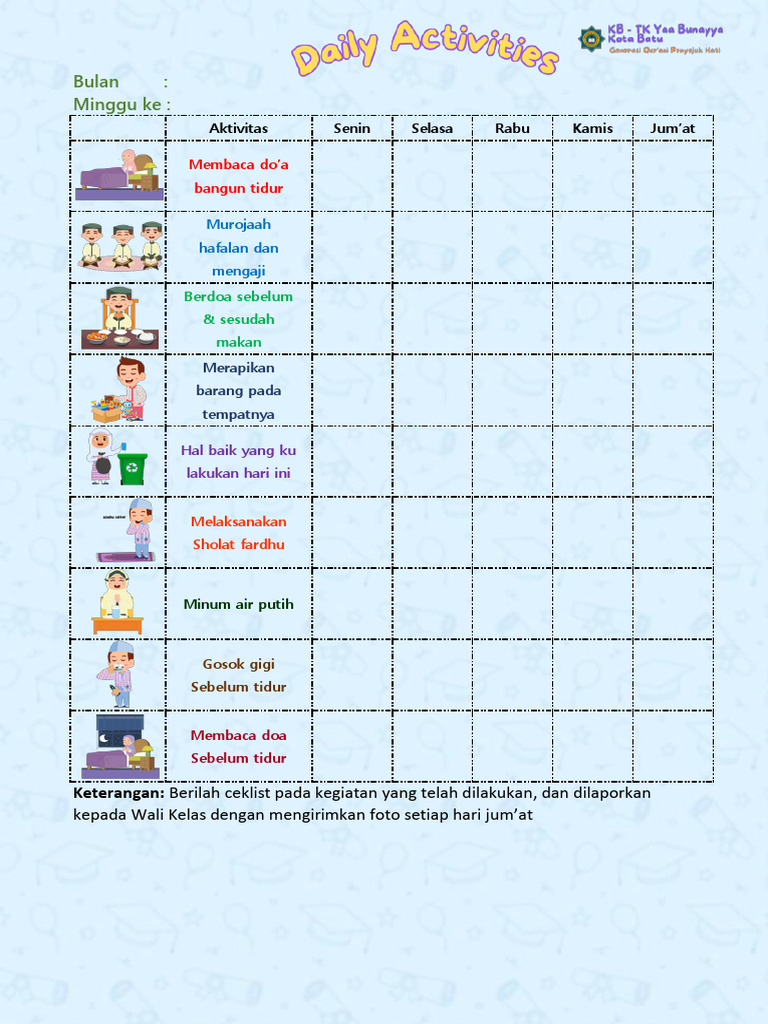 Daily Activities TK A | PDF