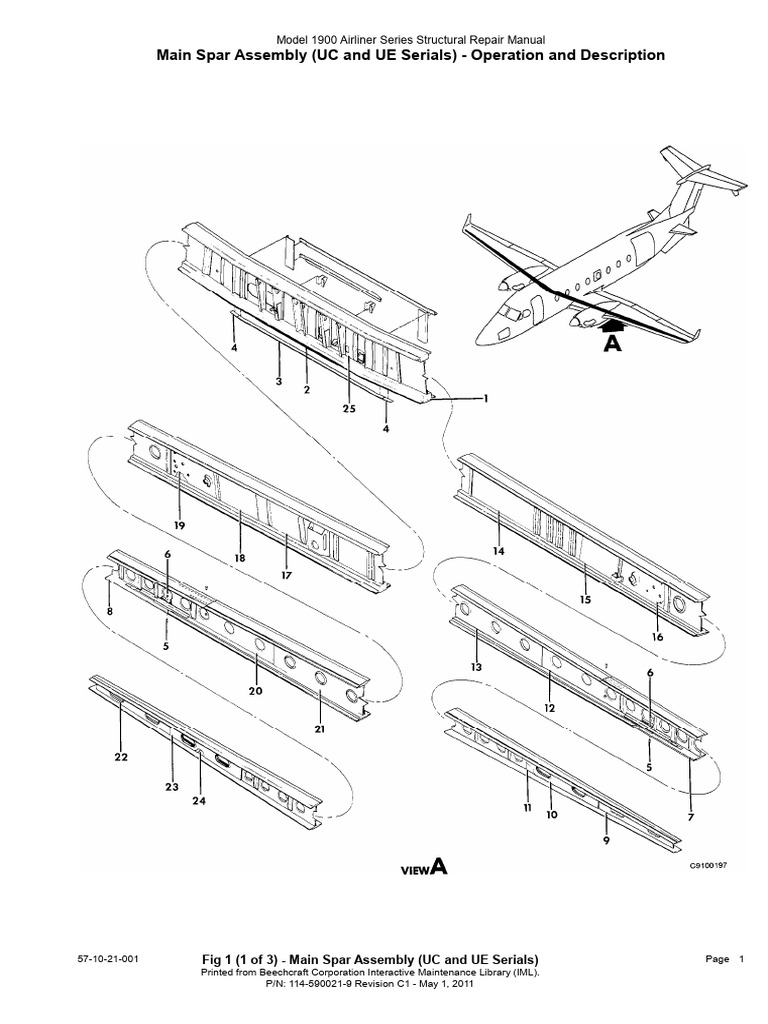 Main Spar Assembly (UC and UE Serials) - Operation and Description | PDF