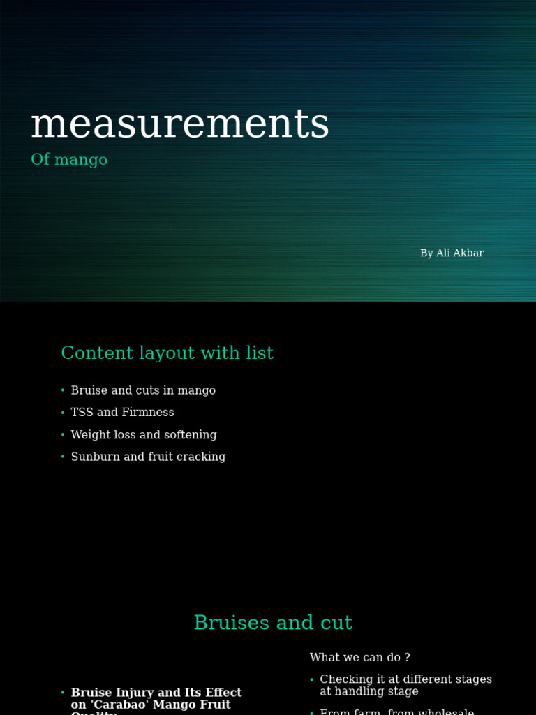 Measurements | PDF