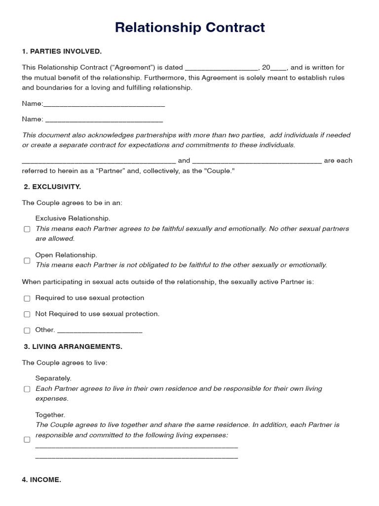 Carepatron - Bobby Doe - Relationship Contract | PDF