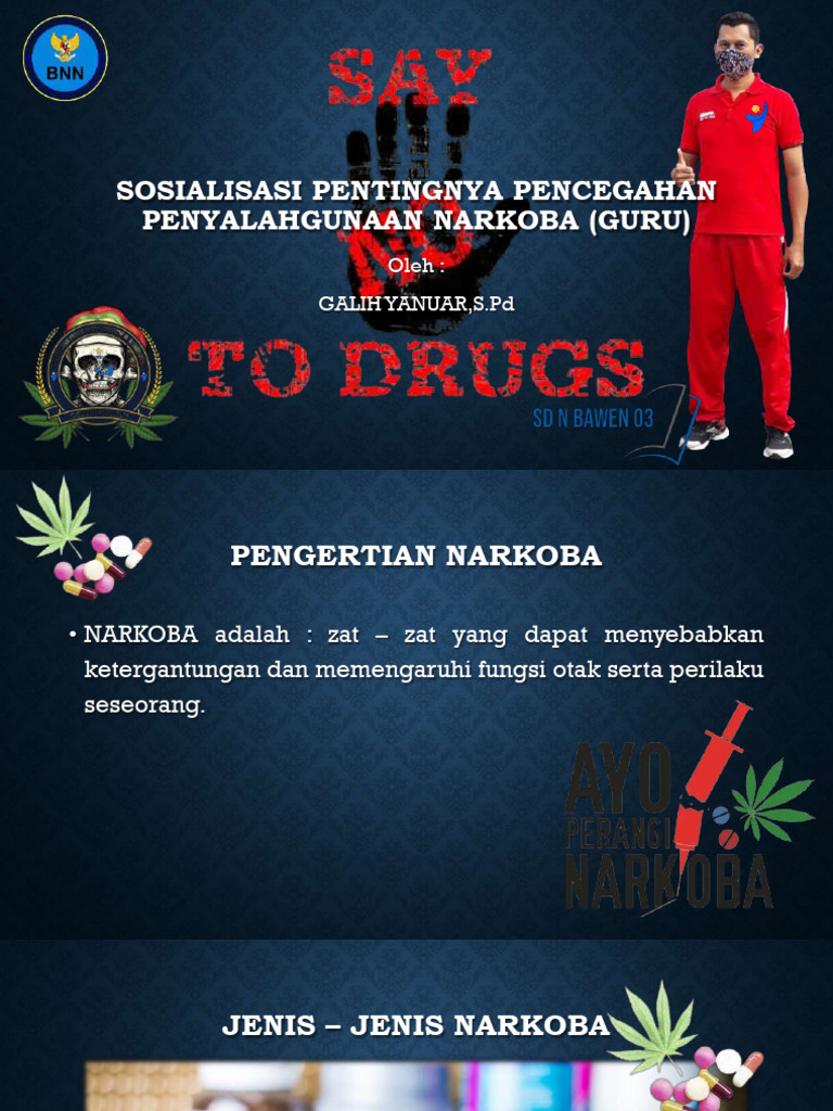 Sosialisasi Pentingnya Pencegahan Penyalahgunaan Narkoba (Guru) | PDF
